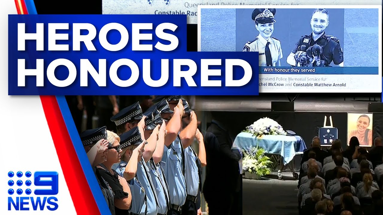 Slain Police Officers Farewelled In Public Memorial